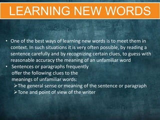 The Power of Words | PPTX