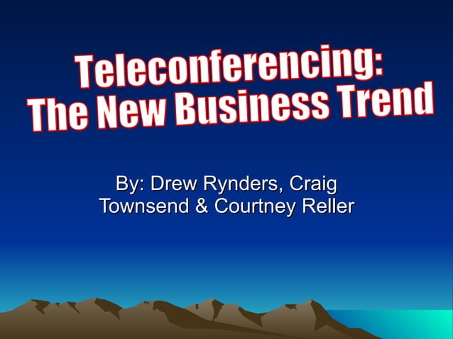 Teleconferencing | PPT