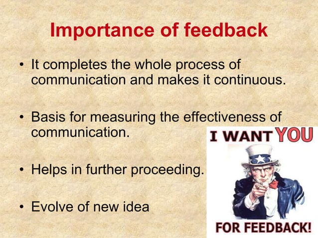 importance of feed back | PPT