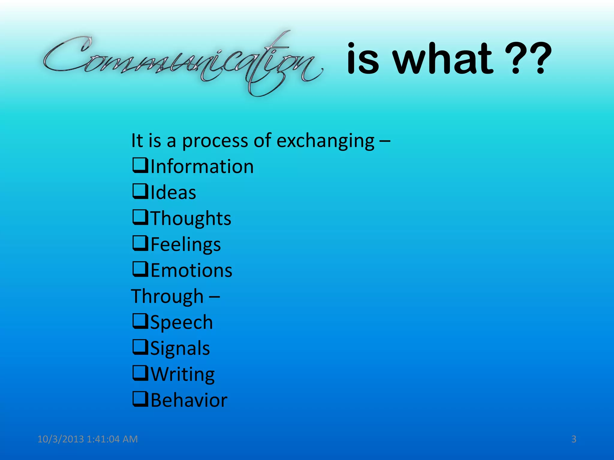 Communication ppt | PPTX