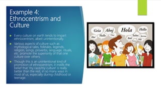 Ethnocentrism & Cultural Relativism | PPTX