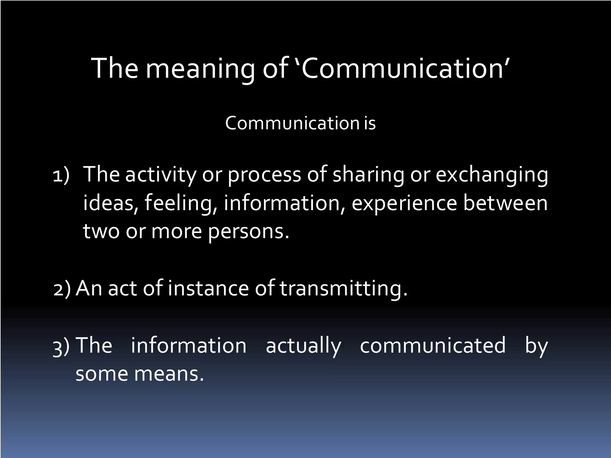 UNDERSTANDING THE PROCESS AND CONCEPT OF COMMUNICATION | PDF