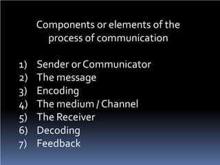 UNDERSTANDING THE PROCESS AND CONCEPT OF COMMUNICATION | PDF ...