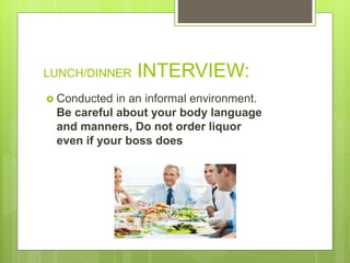 Conducting Yourself during the interview | PPT