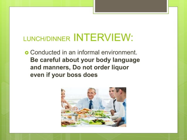 Conducting Yourself during the interview | PPT