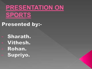 various sports events | PPTX