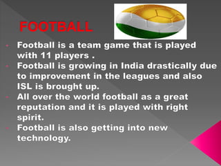 various sports events | PPTX