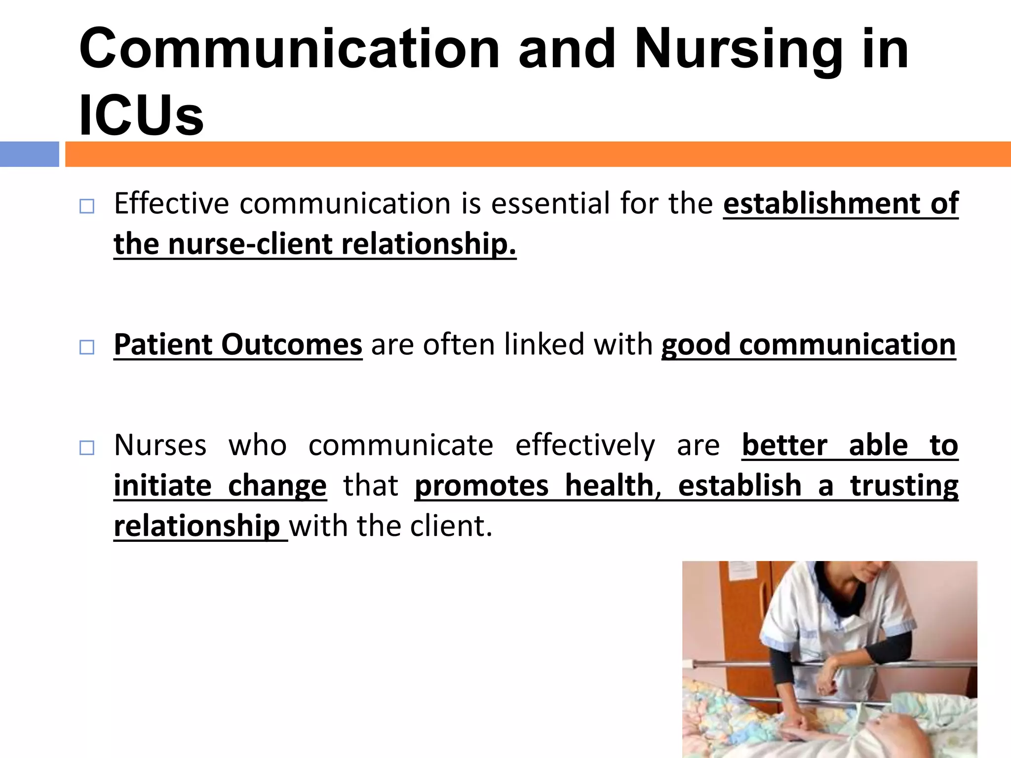 Communication with ICU patients: Knowing their needs | PPTX