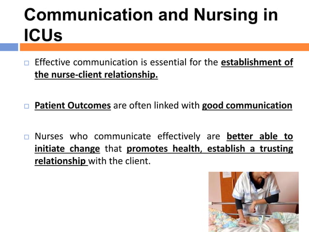 Communication with ICU patients: Knowing their needs | PPTX