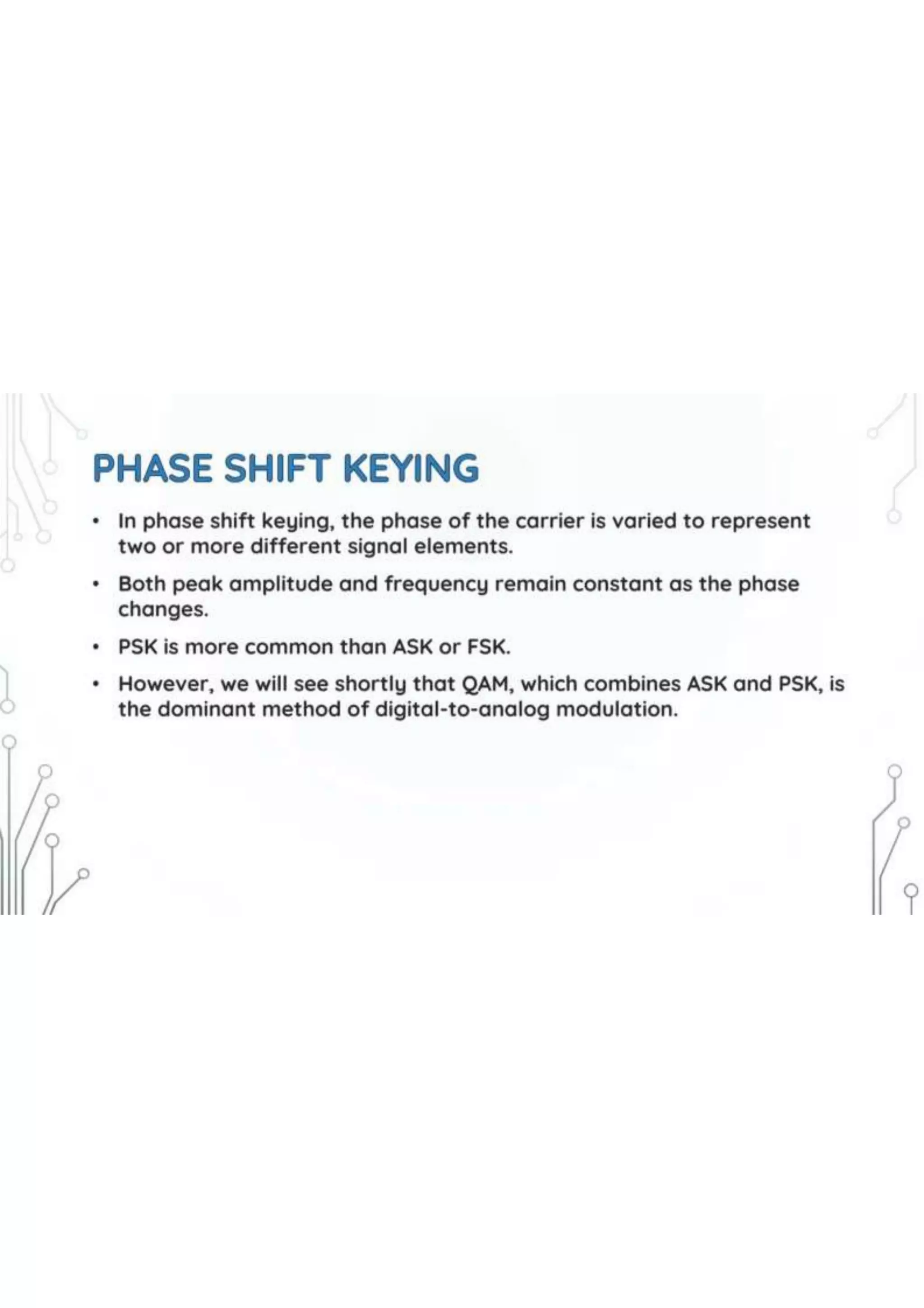 Phase Shift Keying, Line encoding & Channel Capacity.pptx | Digital Audio | Computer Software ...