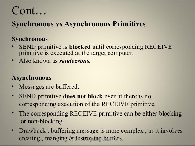 Communication primitives