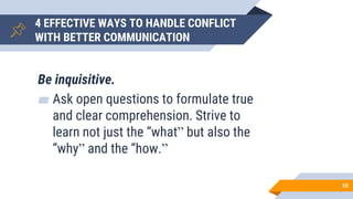 Communication Principles- Conflict & Dialogue.pdf | War and Conflicts
