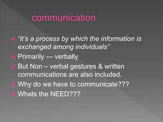 Communication problem & its management. | PPTX