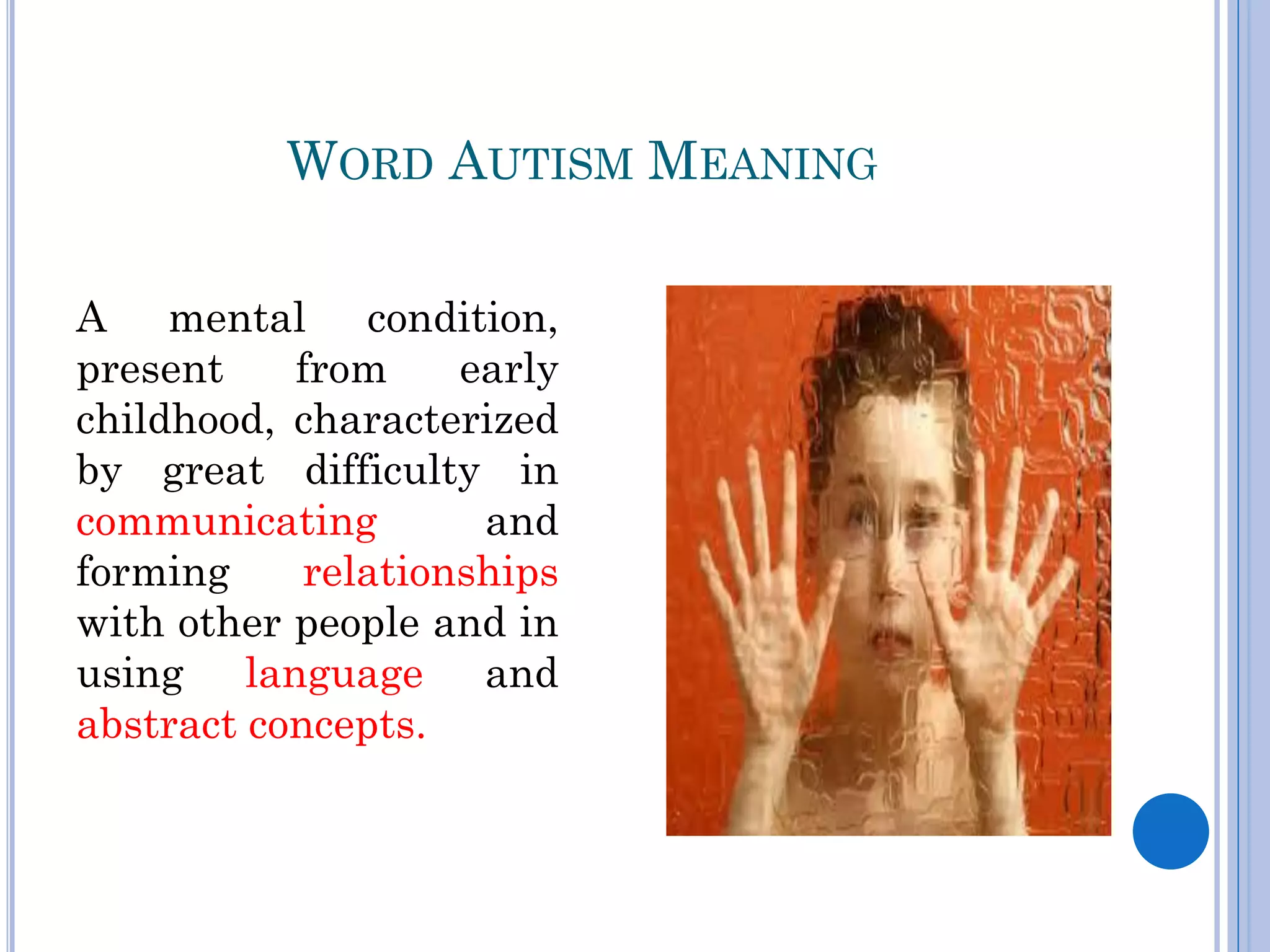 Communication problems and intervention for children with autism | PDF