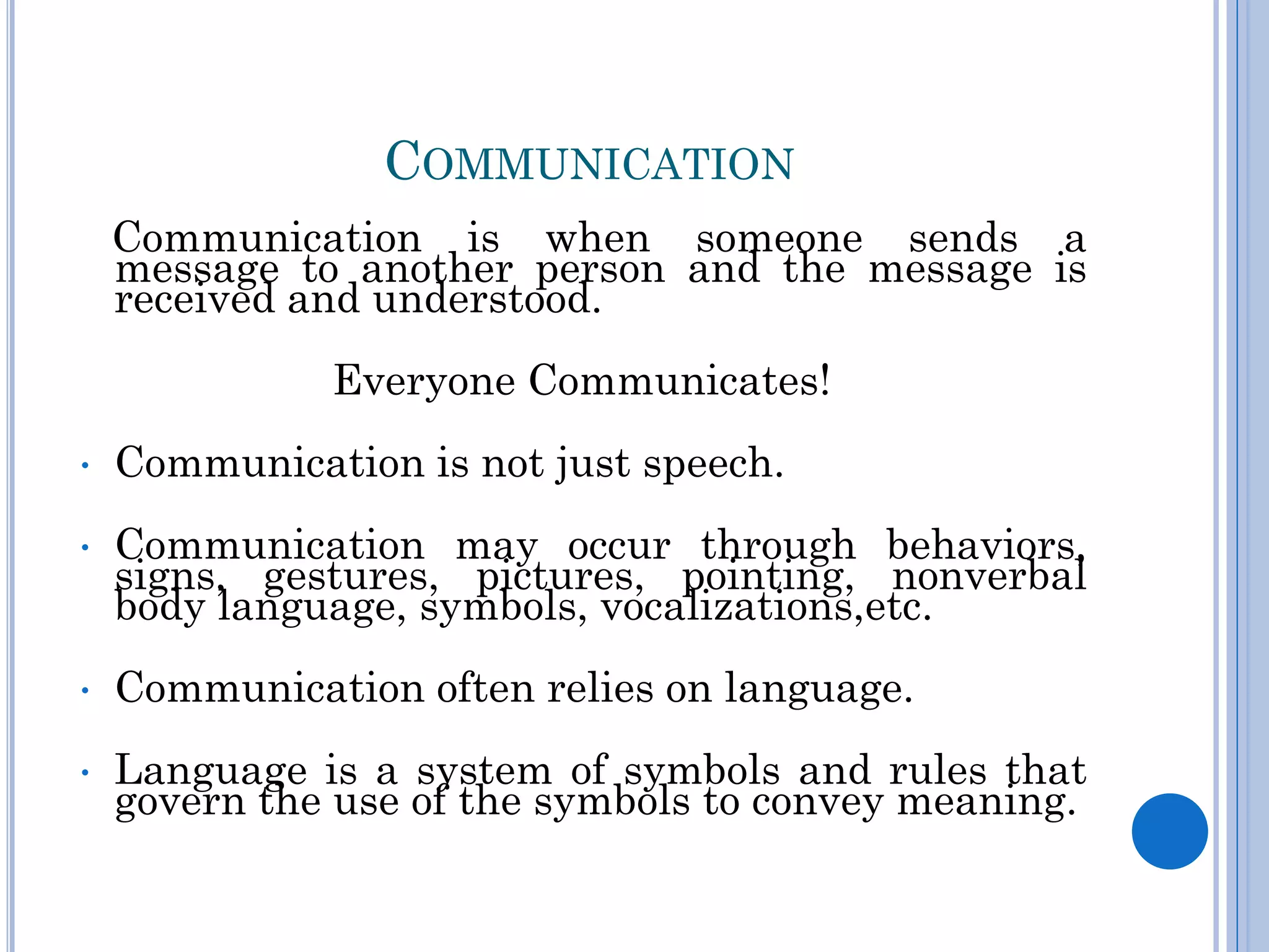 Communication problems and intervention for children with autism | PDF