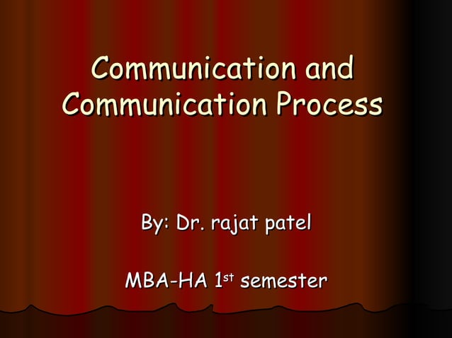 Communication Process | PPT