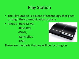 Communication process | PPTX | Console Games | Video Gaming