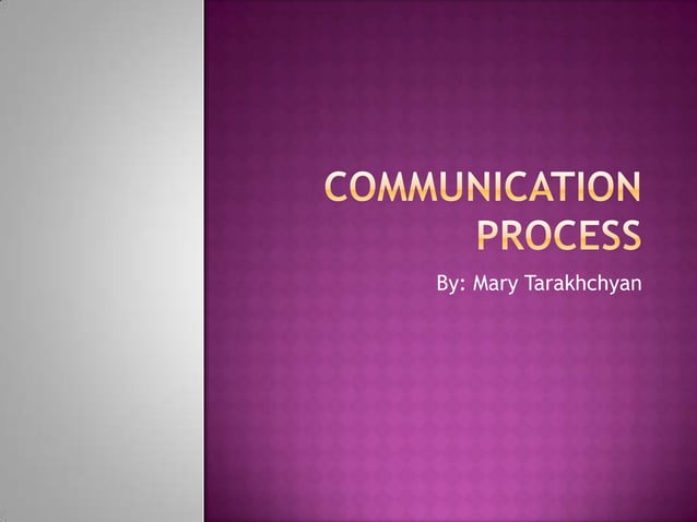 Communication process | PPT