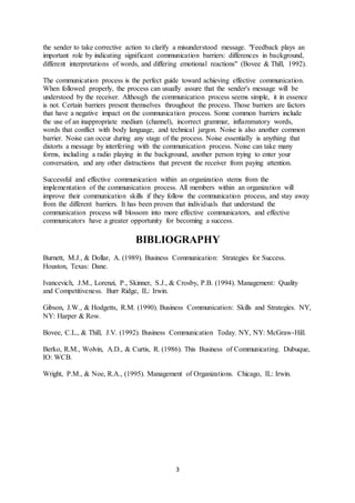 Communication process | PDF