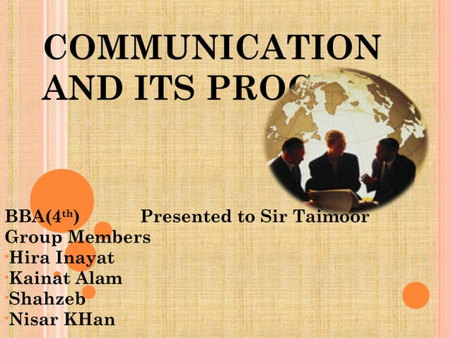 Communication process..... | PPT