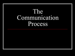 Communication process | PPT