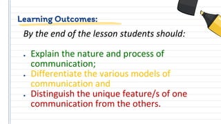 Communication process | PDF