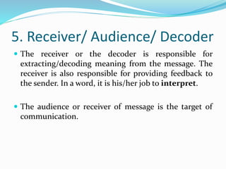 Communication process and elements of communication [Lab1] | PPTX