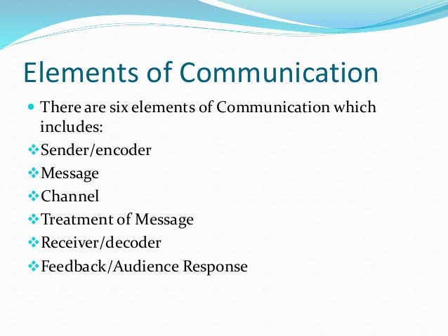 Communication process and elements of communication [Lab1]