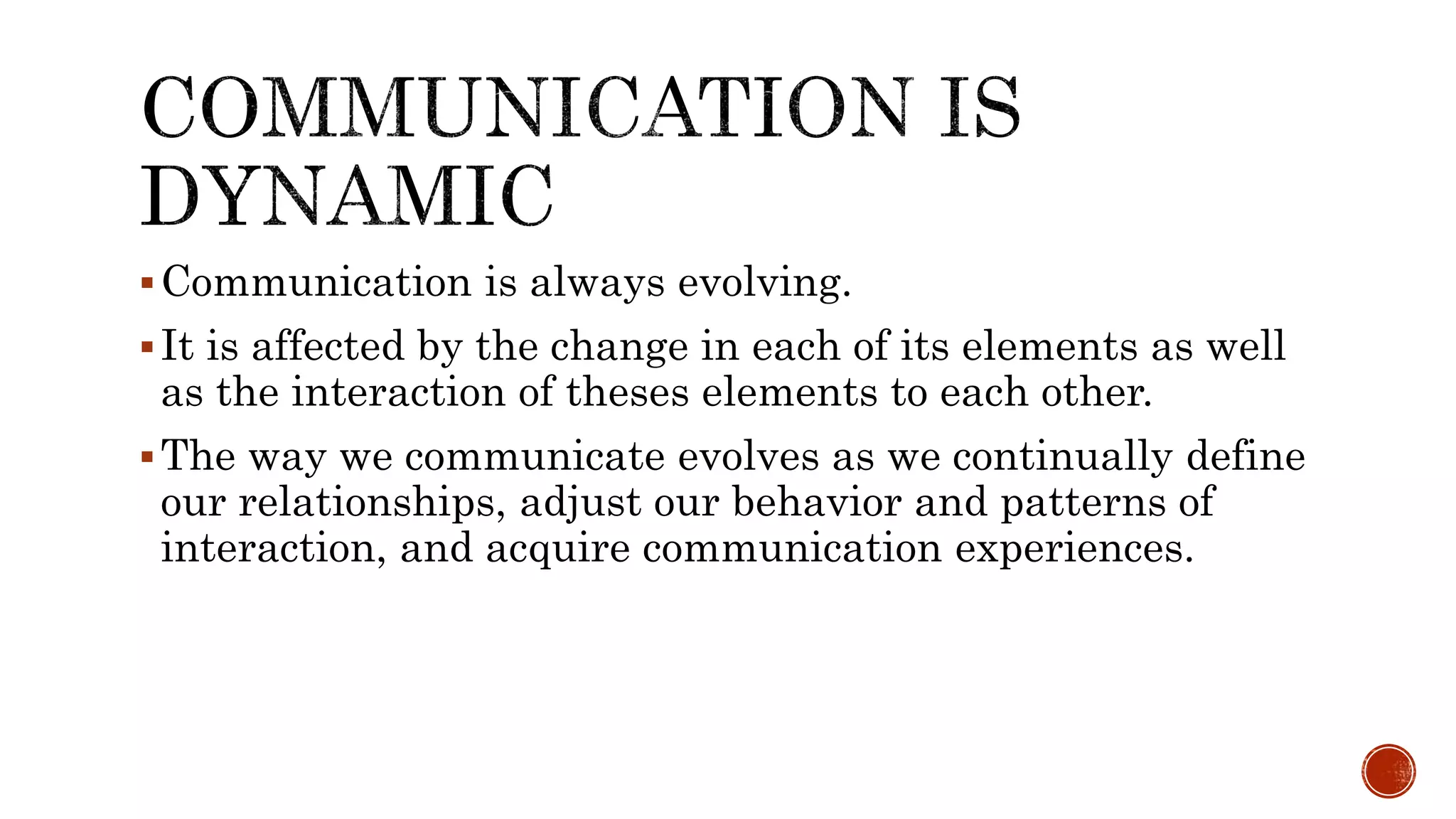 Communication process models | PPTX