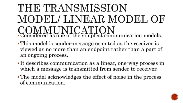 Communication process models | PPT