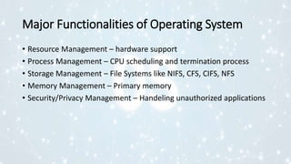Communication Process of Operating System | PPT