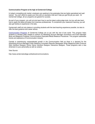 Communication program | DOC