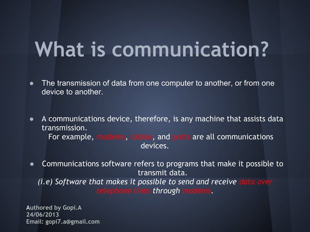Communication protocol presentation | PDF