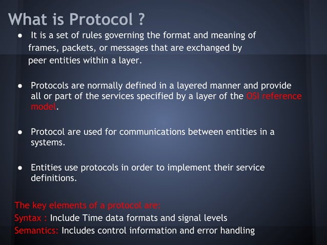 Communication protocol presentation | PDF