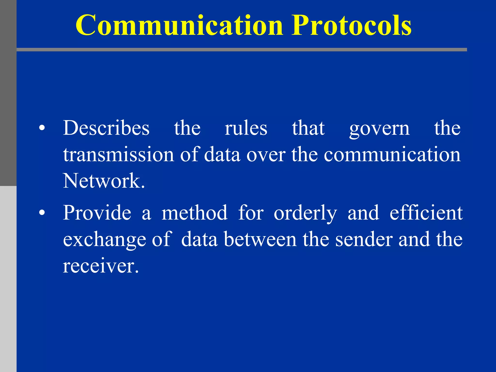 Communication protocols | PPTX