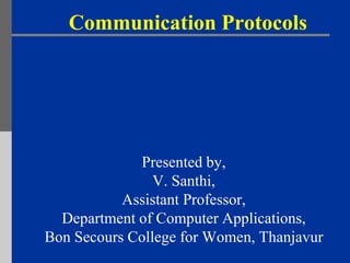 Communication protocols | PPTX