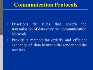 Communication protocols | PPTX