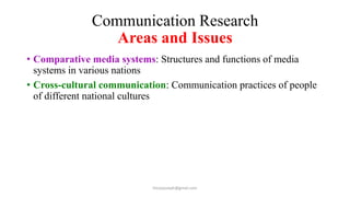 Communication research | PPTX