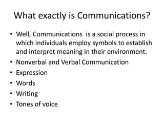 Communications | PPT