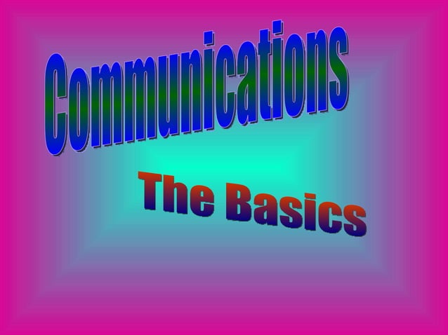 Communications | PPT
