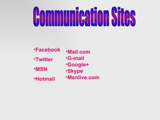 Communications | PPT