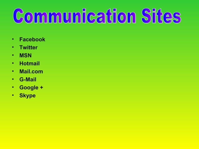 Communications | PPT