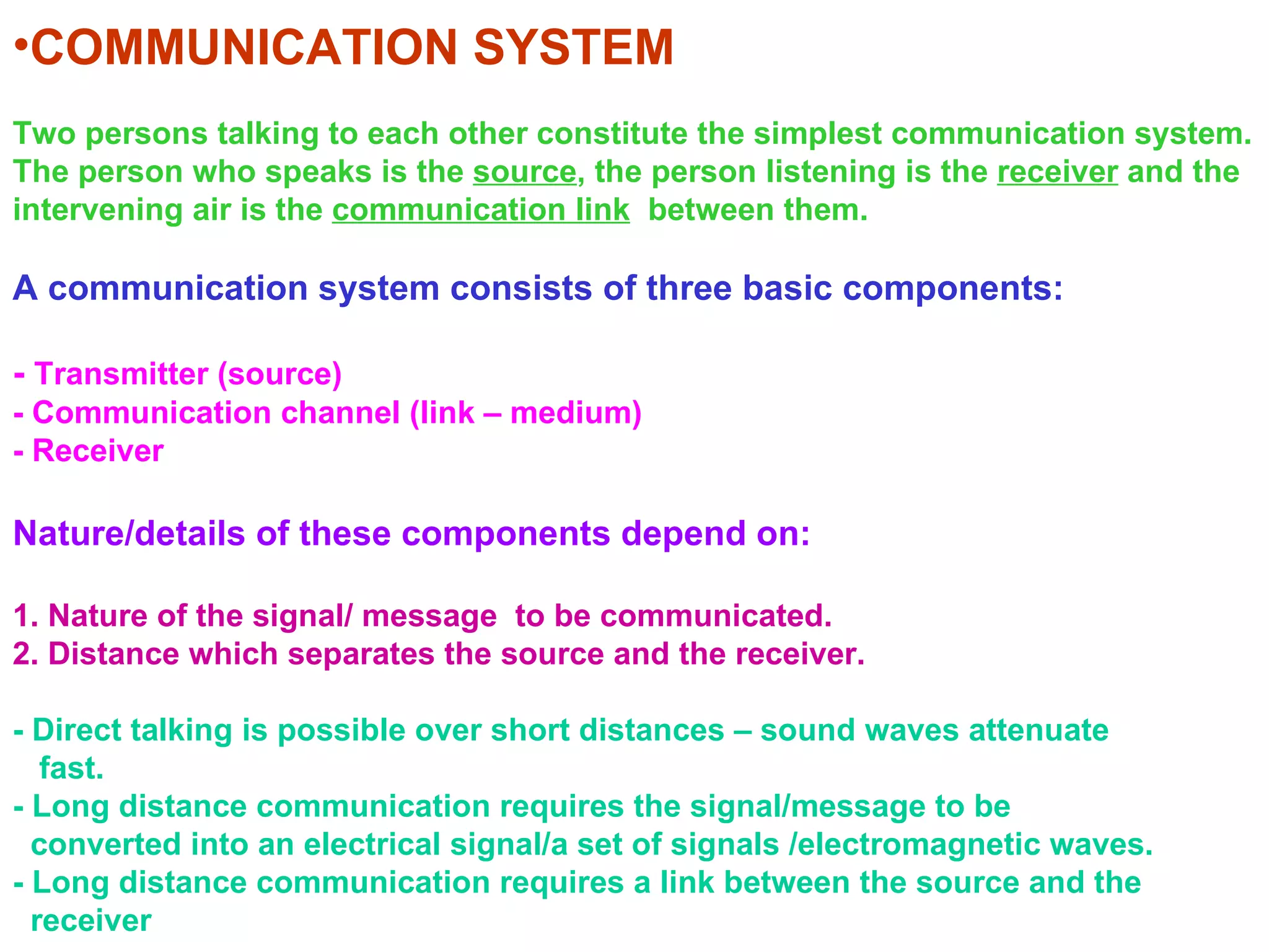 Communications | PPT