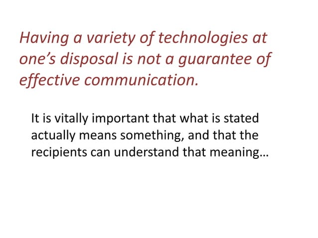 Communications Breakdown | PPT