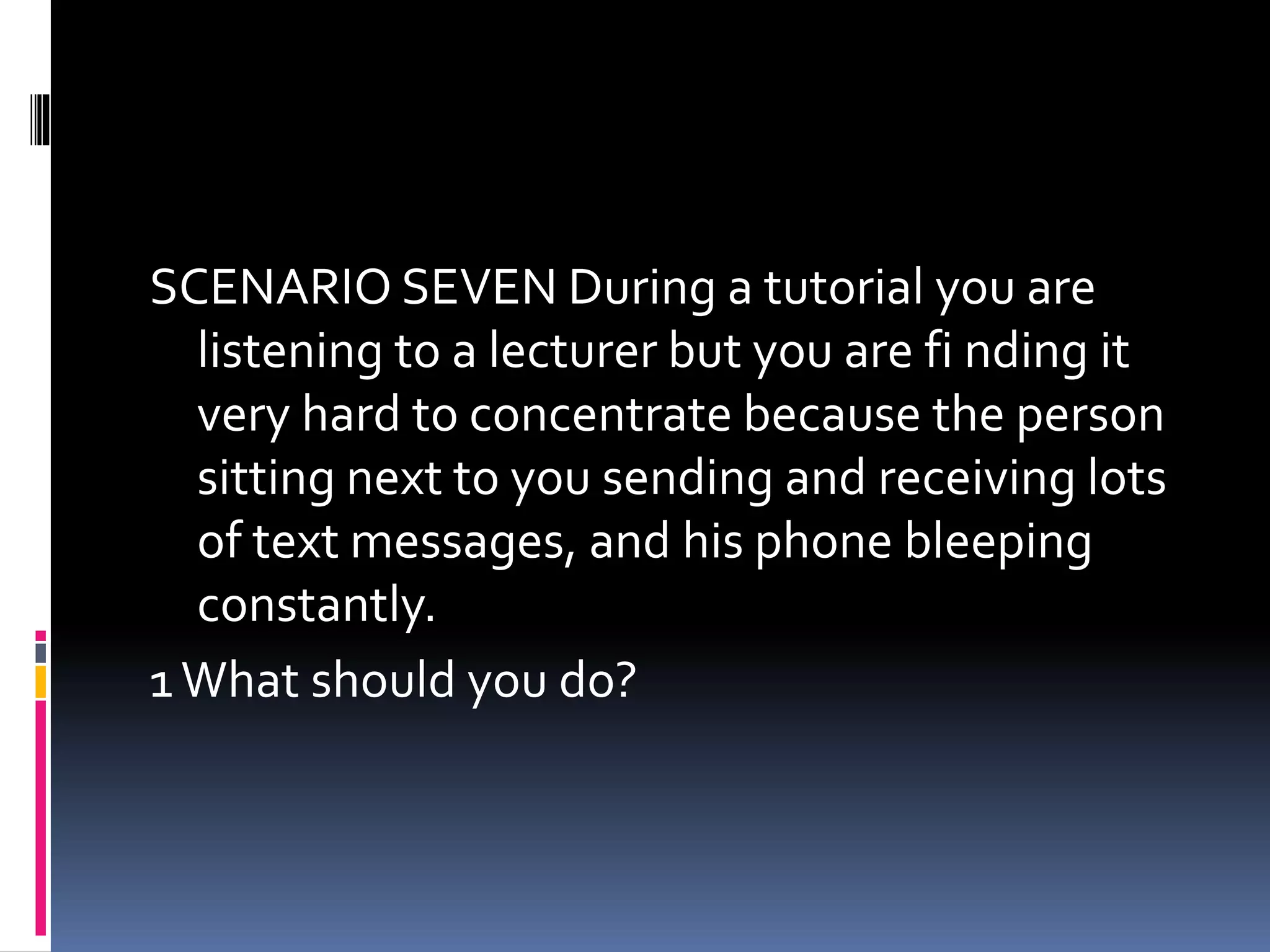 Communication scenarios | PPTX