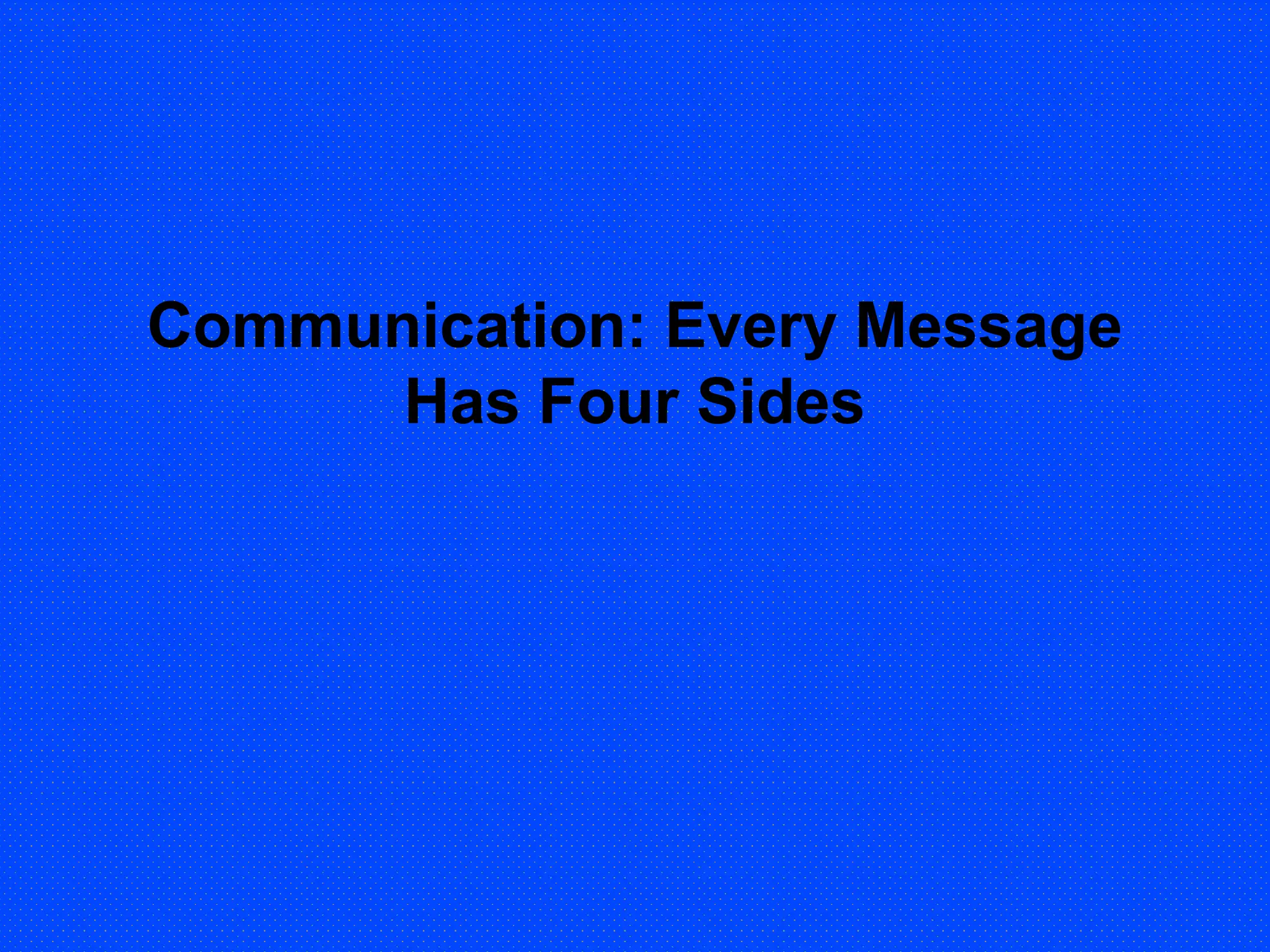 Communication schulz von thun | PPT