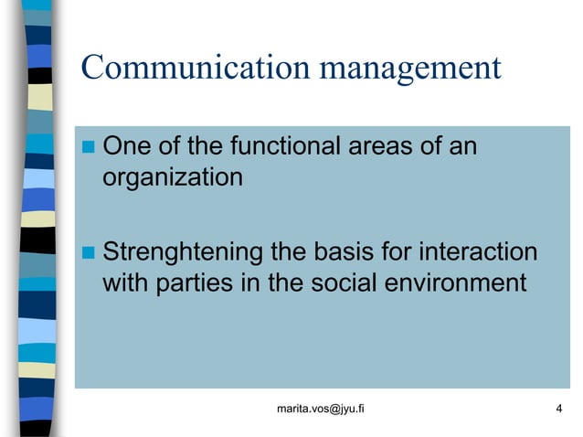 Communication Scorecard by Vos & Schoemaker | PPTX | Business ...