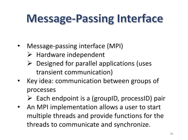 Inter-Process Communication in distributed systems | PPT