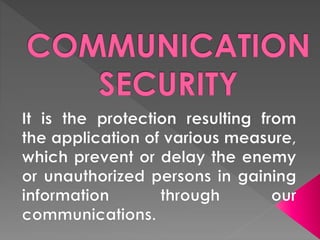 Communication security | PPTX