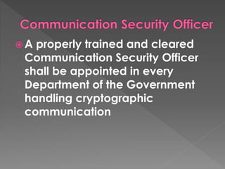 Communication security | PPTX